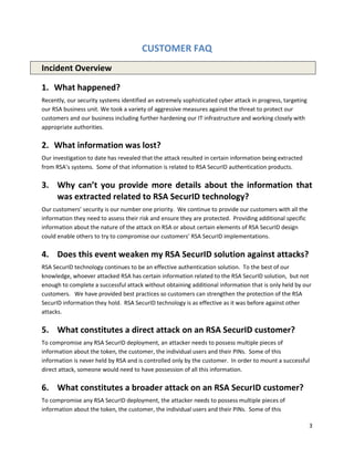 RSA Advisory Part I | PDF | Information and Network Security | Computing