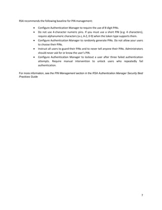 RSA Advisory Part I | PDF | Information and Network Security | Computing