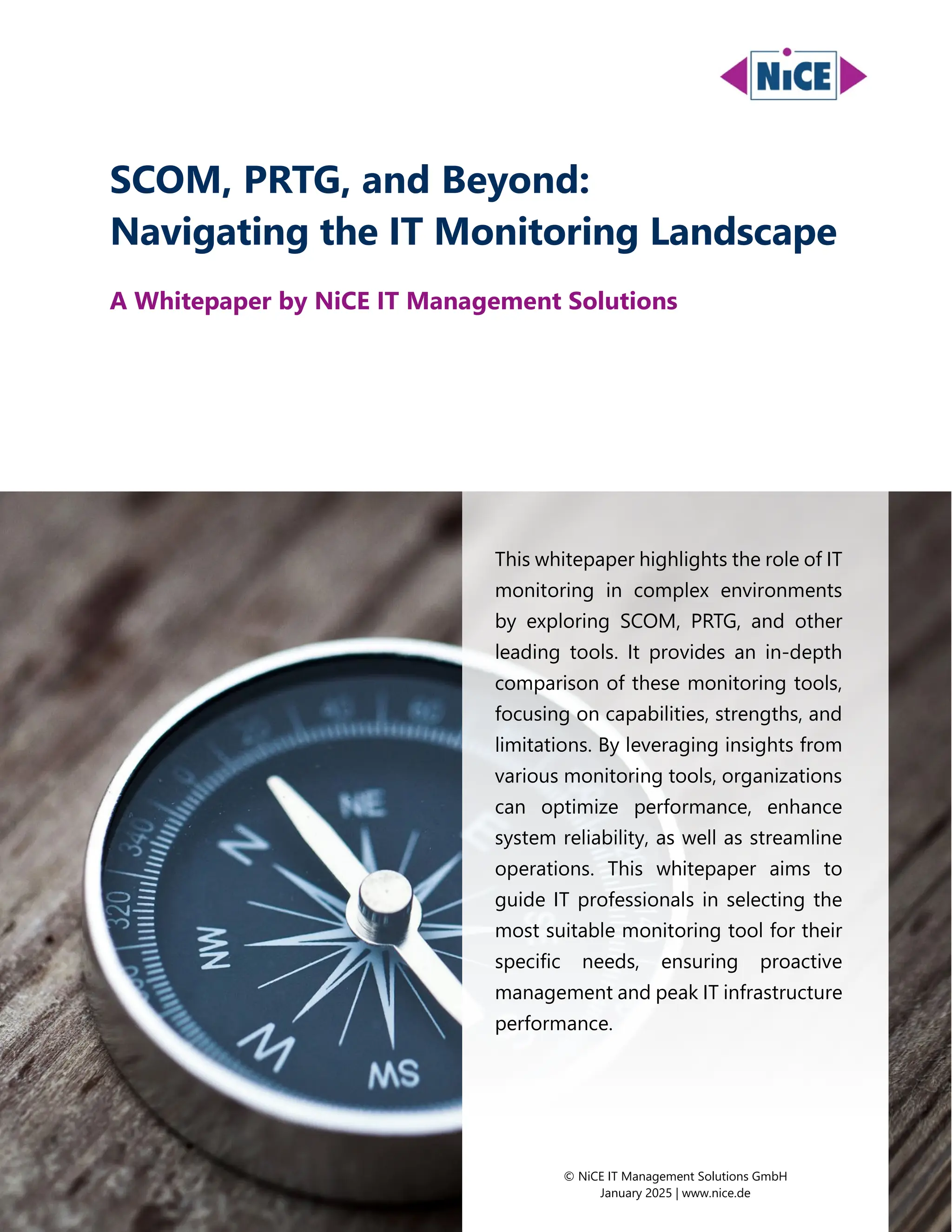 SCOM, PRTG, and Beyond: Navigating the IT Monitoring Landscape | PDF