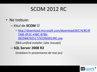 Scom instalare | PPTX
