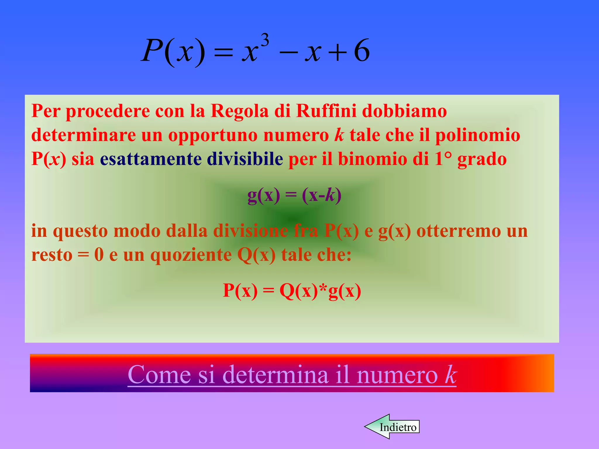Scomposiz solo regola ruffini | PPTX | Physics | Science