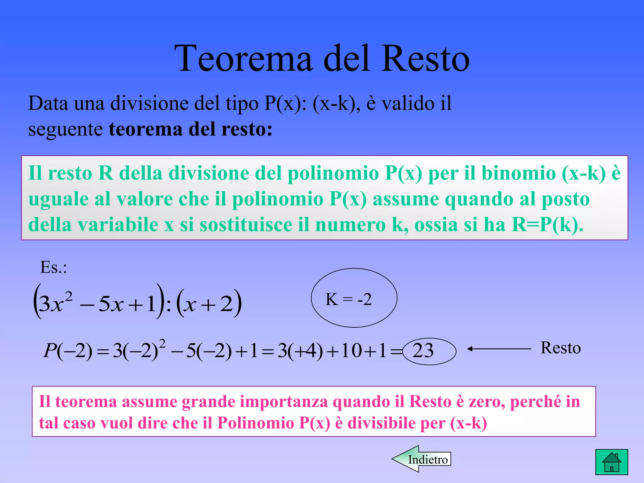 Scomposiz solo regola ruffini | PPTX | Physics | Science