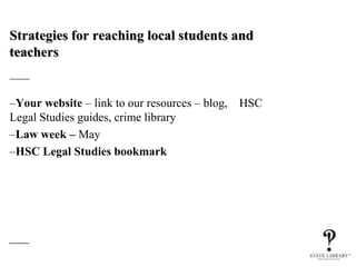 Resources for hsc legal studies | PPTX