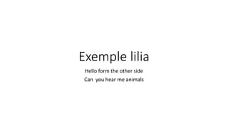 hello exemple | PPT