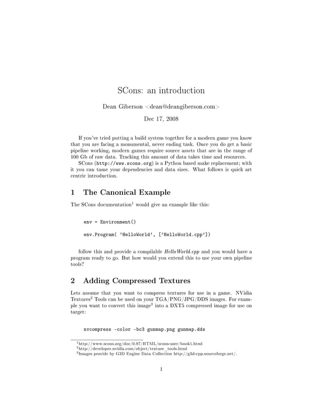 SCons an Introduction | PDF