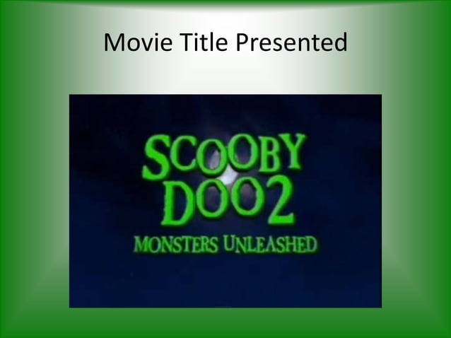 Scooby doo monsters unleashed | PPT