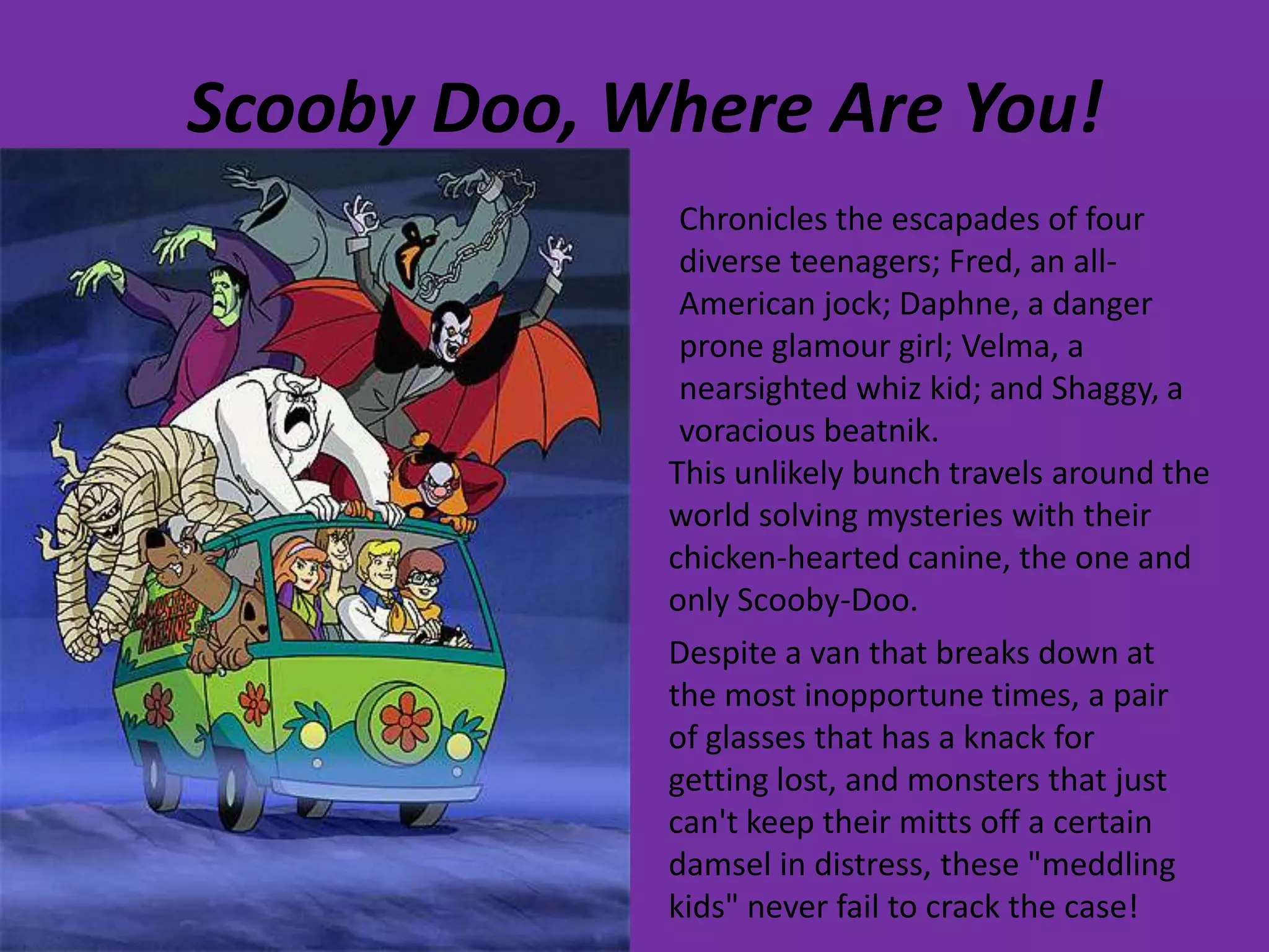 Scooby Doo Presentation | PPTX