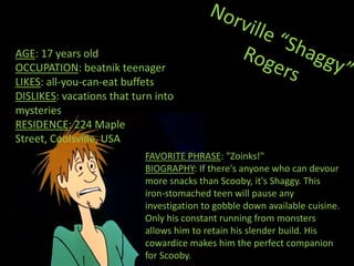 Scooby Doo Presentation | PPTX