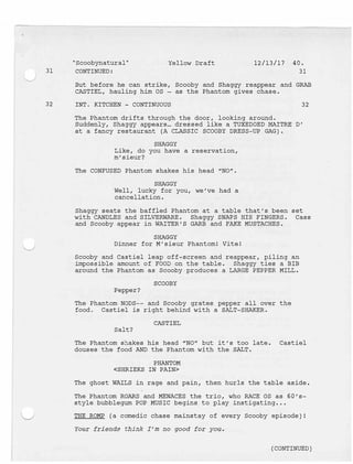 Scooby Doo Script