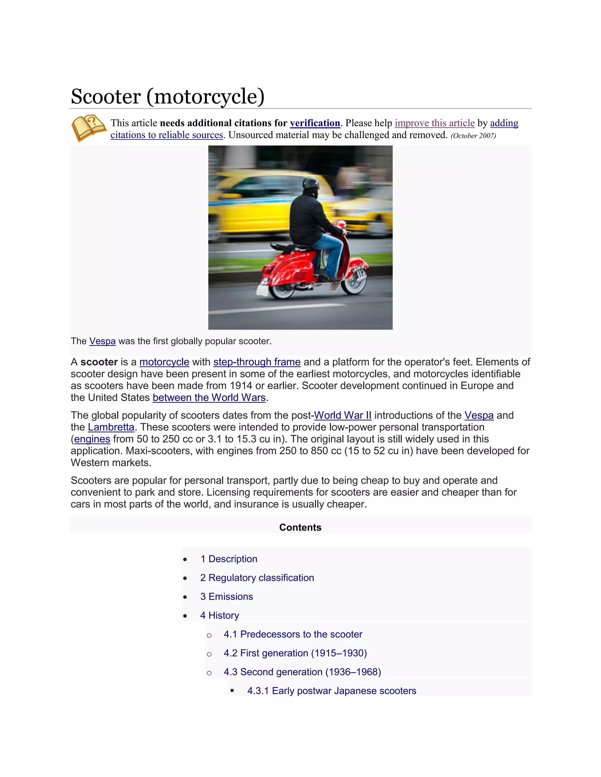 Scooter | PDF