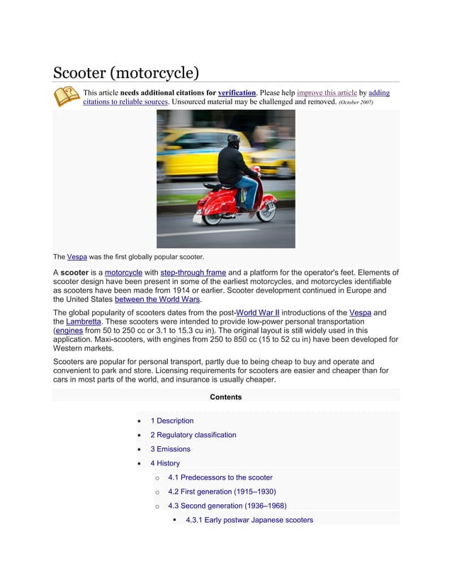 Scooter | PDF