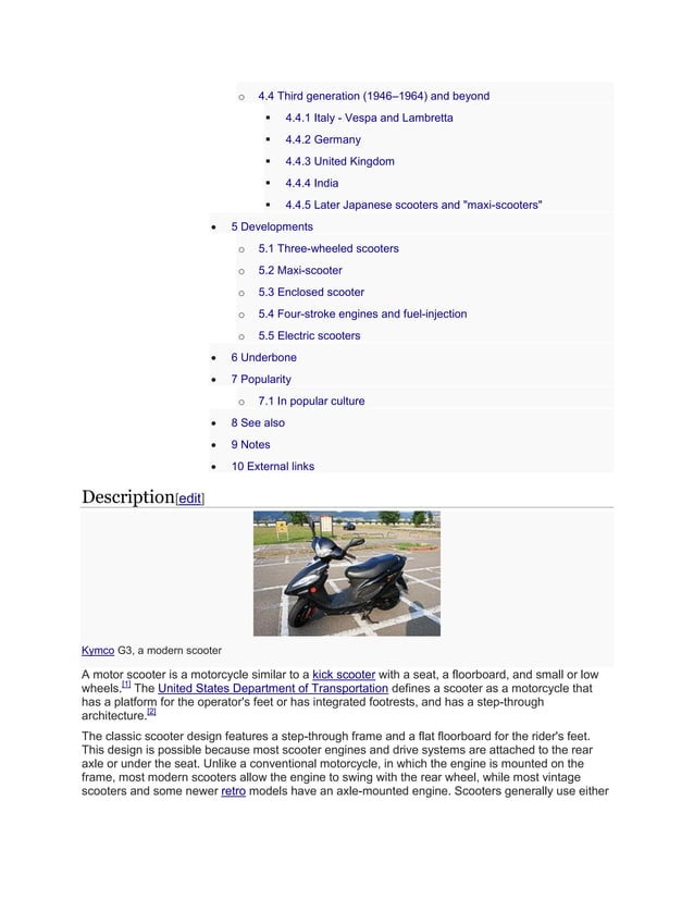 Scooter | PDF
