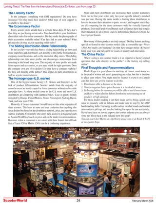 Scooter World Magazine - Update from EICMA by Joel Martin | PDF | Motorcycles | Automotive