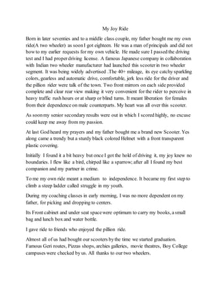 Scooter write up | DOCX