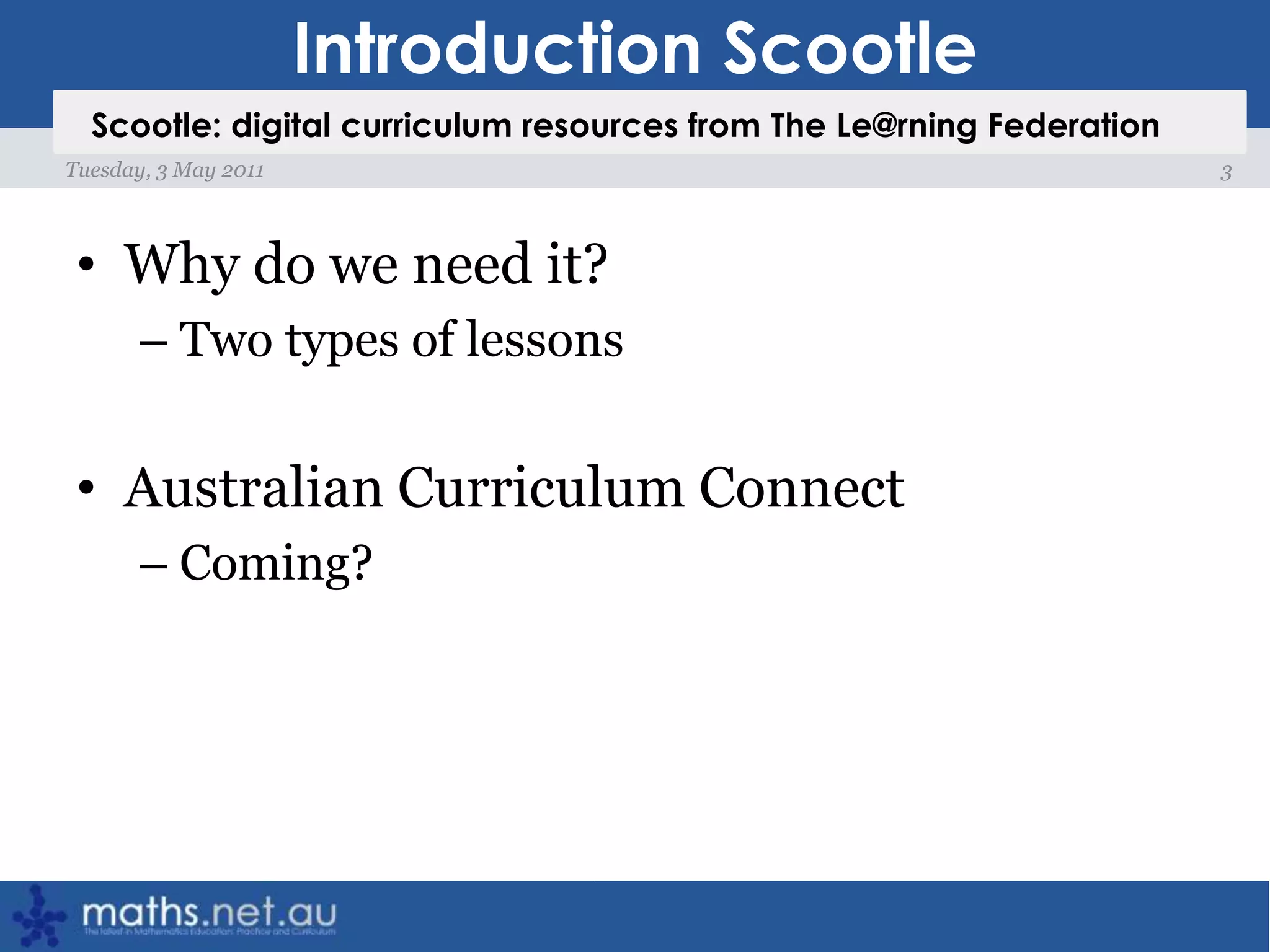 Scootle presentation | PPTX