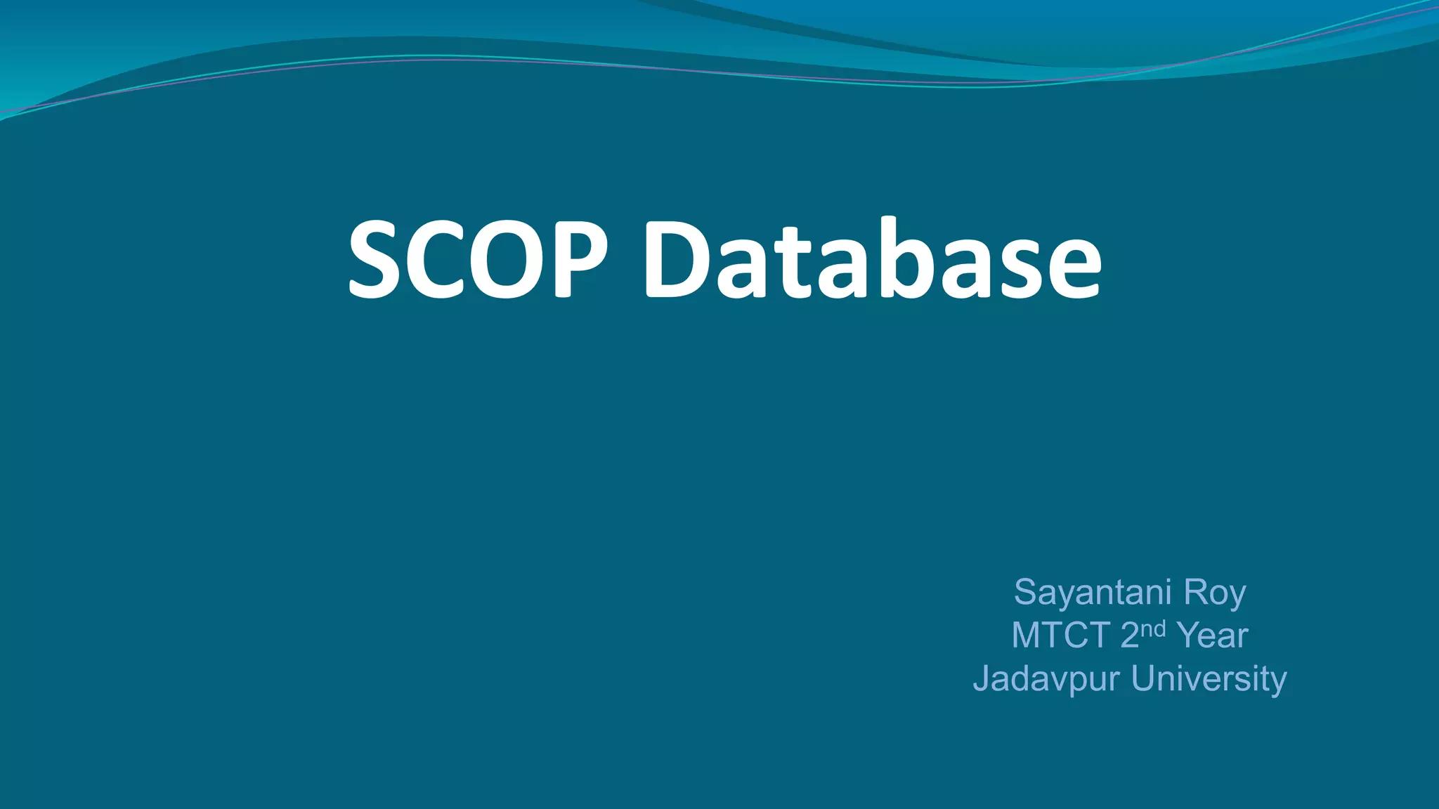Scop database | PPTX