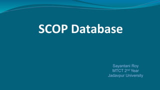 Scop database | PPTX