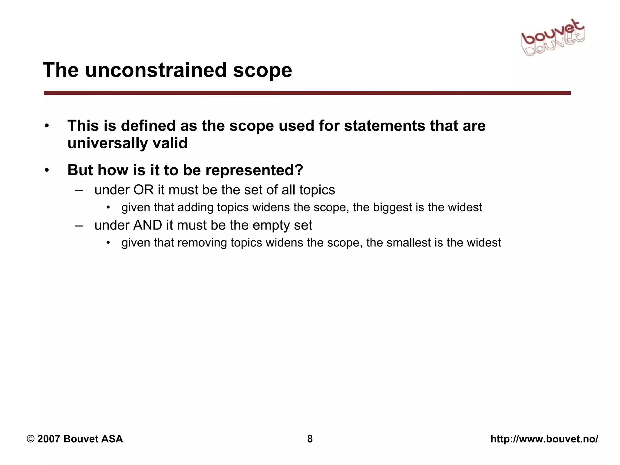 A Theory of Scope | PPT