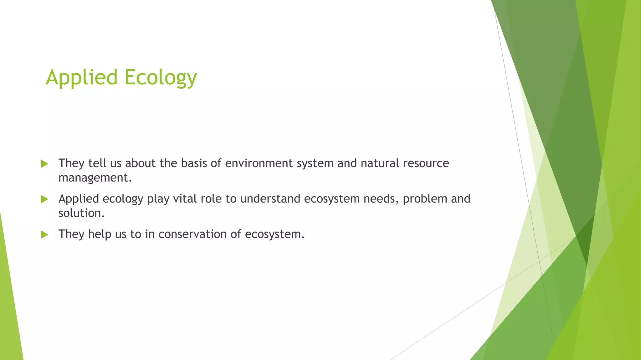 Scope of ecology | PPTX