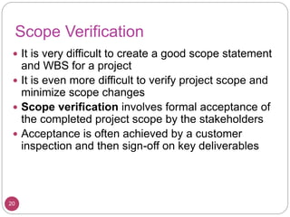 Scope project management in information system | PDF | Technology ...