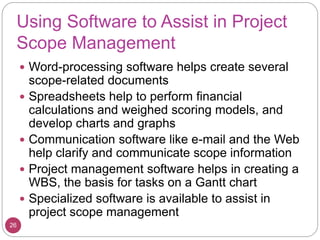 Scope project management in information system | PDF | Technology ...