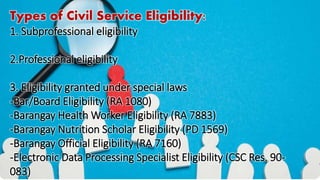 SCOPE AND COVERAGE OF CIVIL SERVICE | PPTX