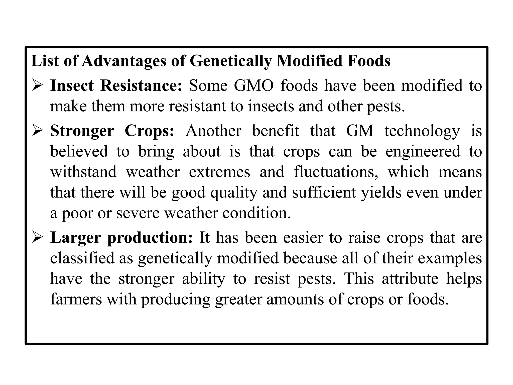 Genetically Modified Horticultural Crops | PPTX