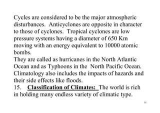 Scope and aim of studying climatology | PDF
