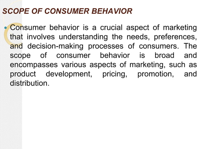Scope and Application of Consumer Behaviour.ppt