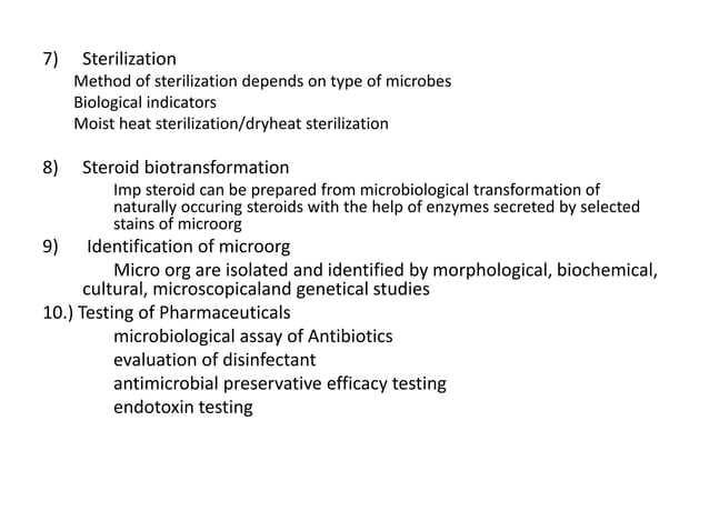 Scope and application of microbiology | PPTX | Chemistry | Science