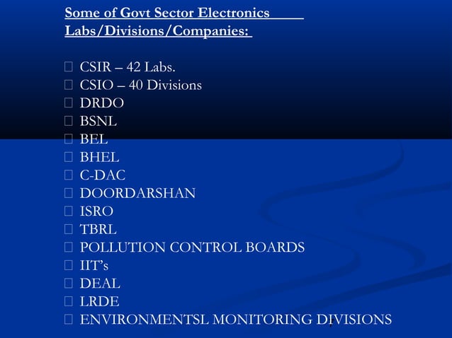 Scope and applications of electronics and communication engineering | PPT