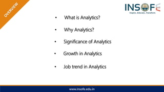 Scope and Career in Analytics | PPTX