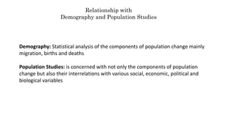 Scope and content of population geography | PPTX