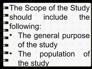 PARTS OF RESEARCH SCOPE AND DELIMITATION.pptx