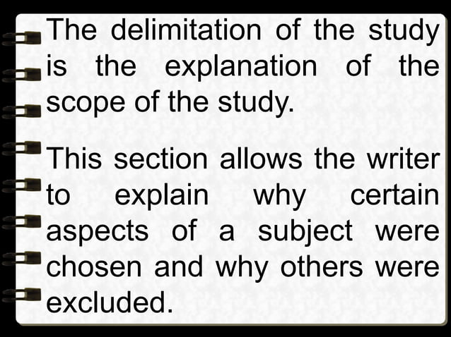 PARTS OF RESEARCH SCOPE AND DELIMITATION.pptx