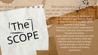 Scope and Delimitation for practical research in grade 12 | PPTX