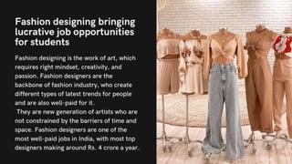 SCOPE AND FUTURE OF FASHION DESIGN COURSE IN INDIA.pptx