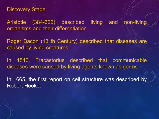 scope and history of microbiology.ppt | Chemistry | Science