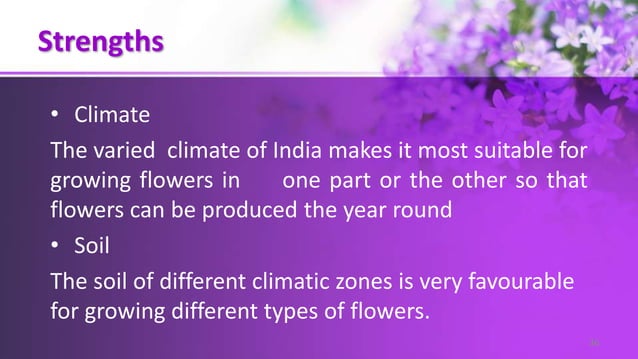 Scope and of floriculture in india | PPTX
