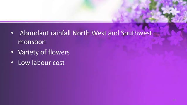 Scope and of floriculture in india | PPTX