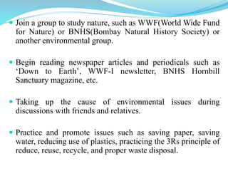 Scope and importance of environmental studies | PPTX