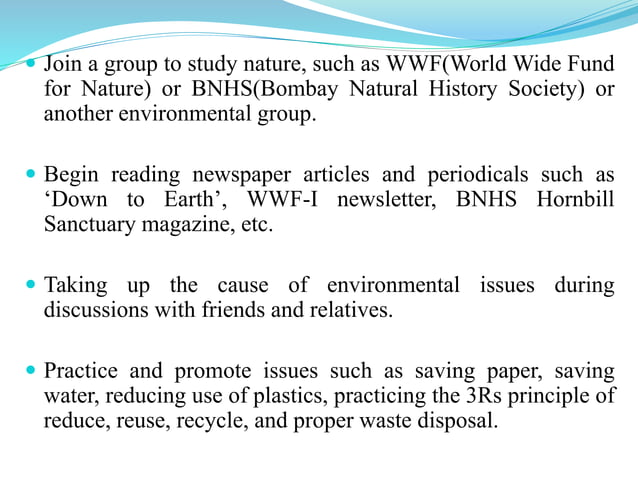 Scope and importance of environmental studies | PPTX | Environmental ...