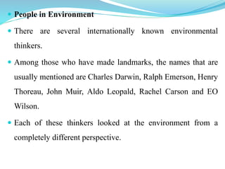Scope and importance of environmental studies | PPTX