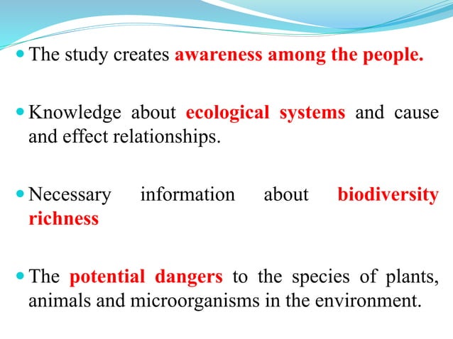 Scope and importance of environmental studies | PPTX | Environmental ...