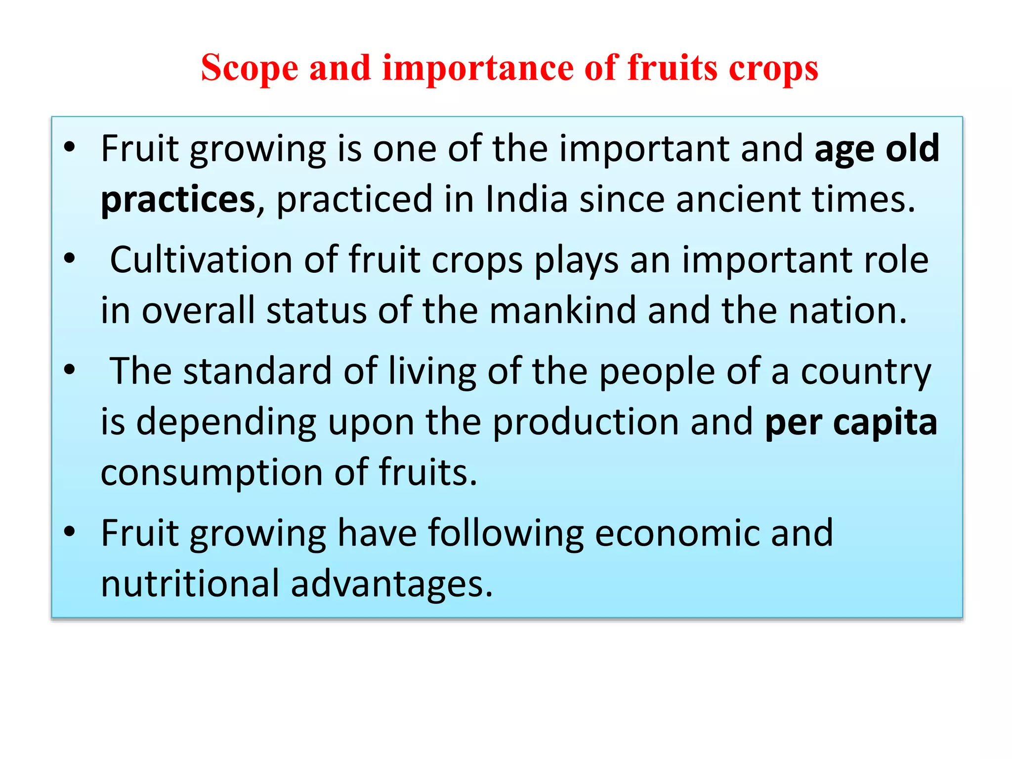Scope and importance of fruit crops & pollination mechanism | PPTX
