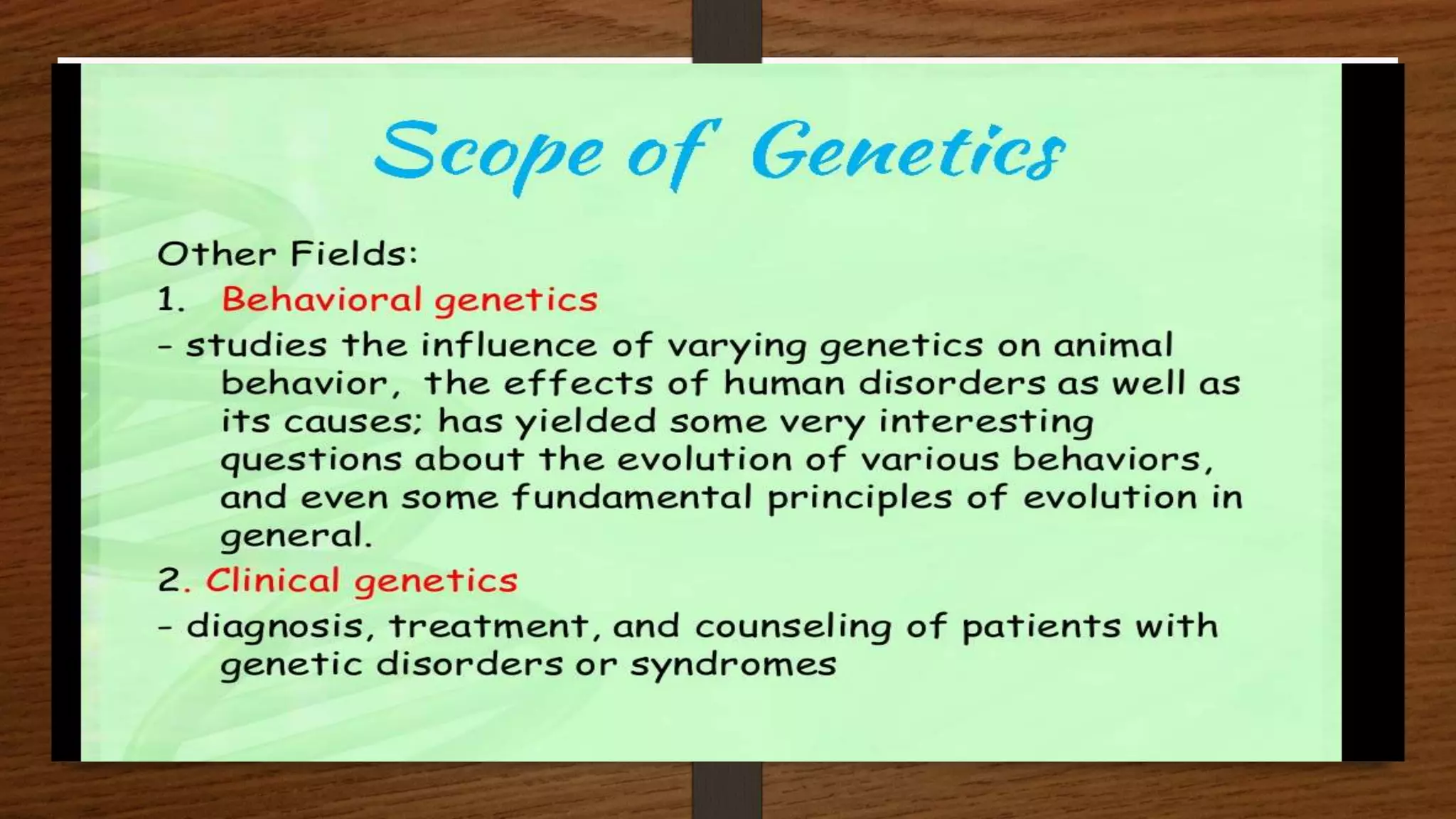 Scope and importance of genetics | PPTX