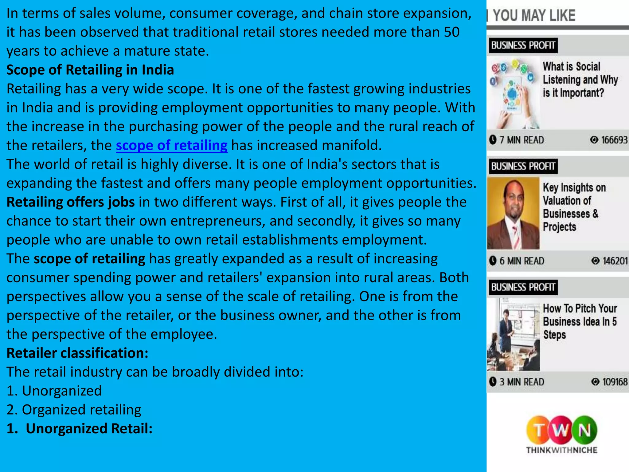 Scope And Importance Of Retail Industry In India.pptx