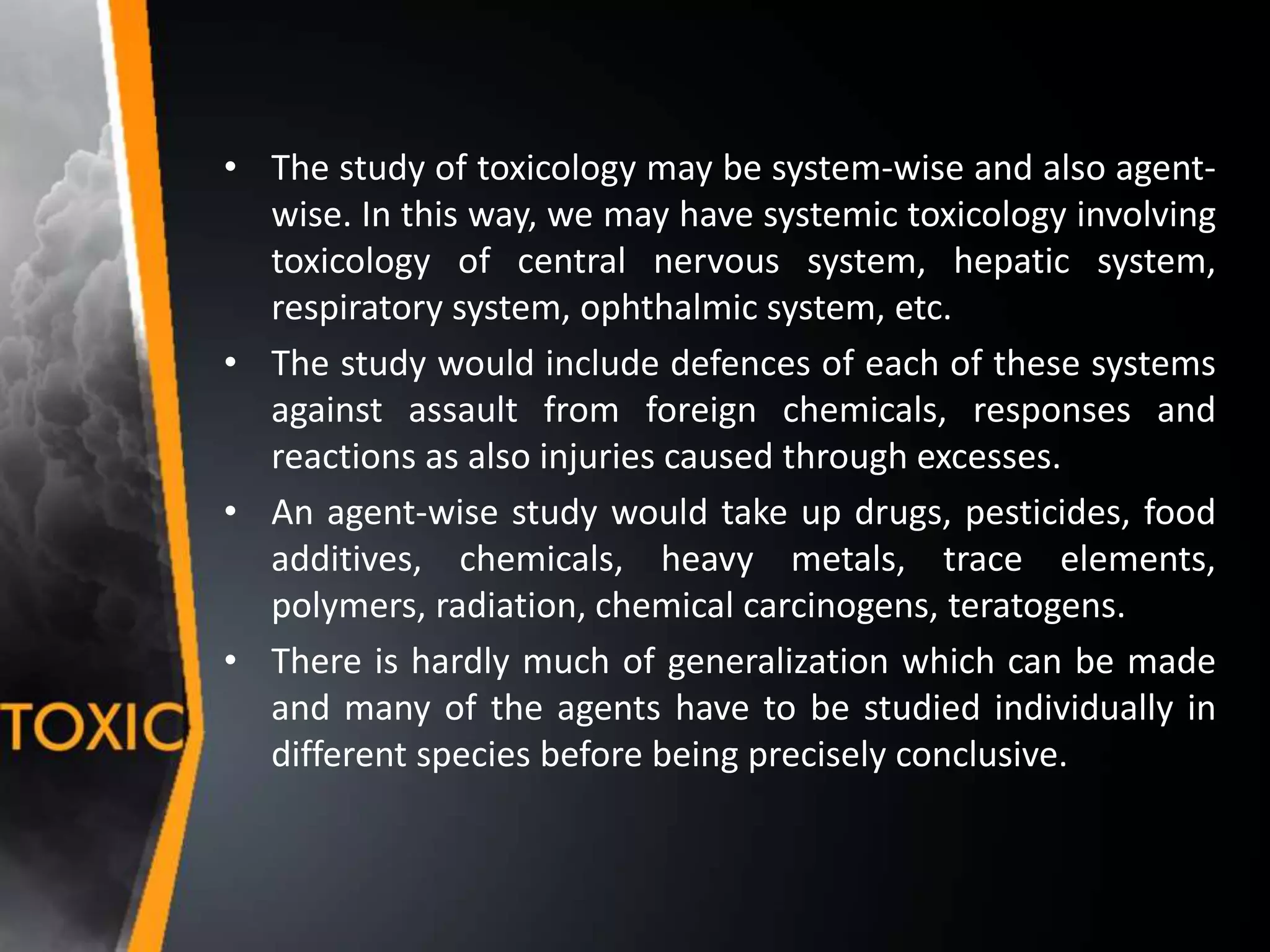 Scope and importance of toxicology | PPTX