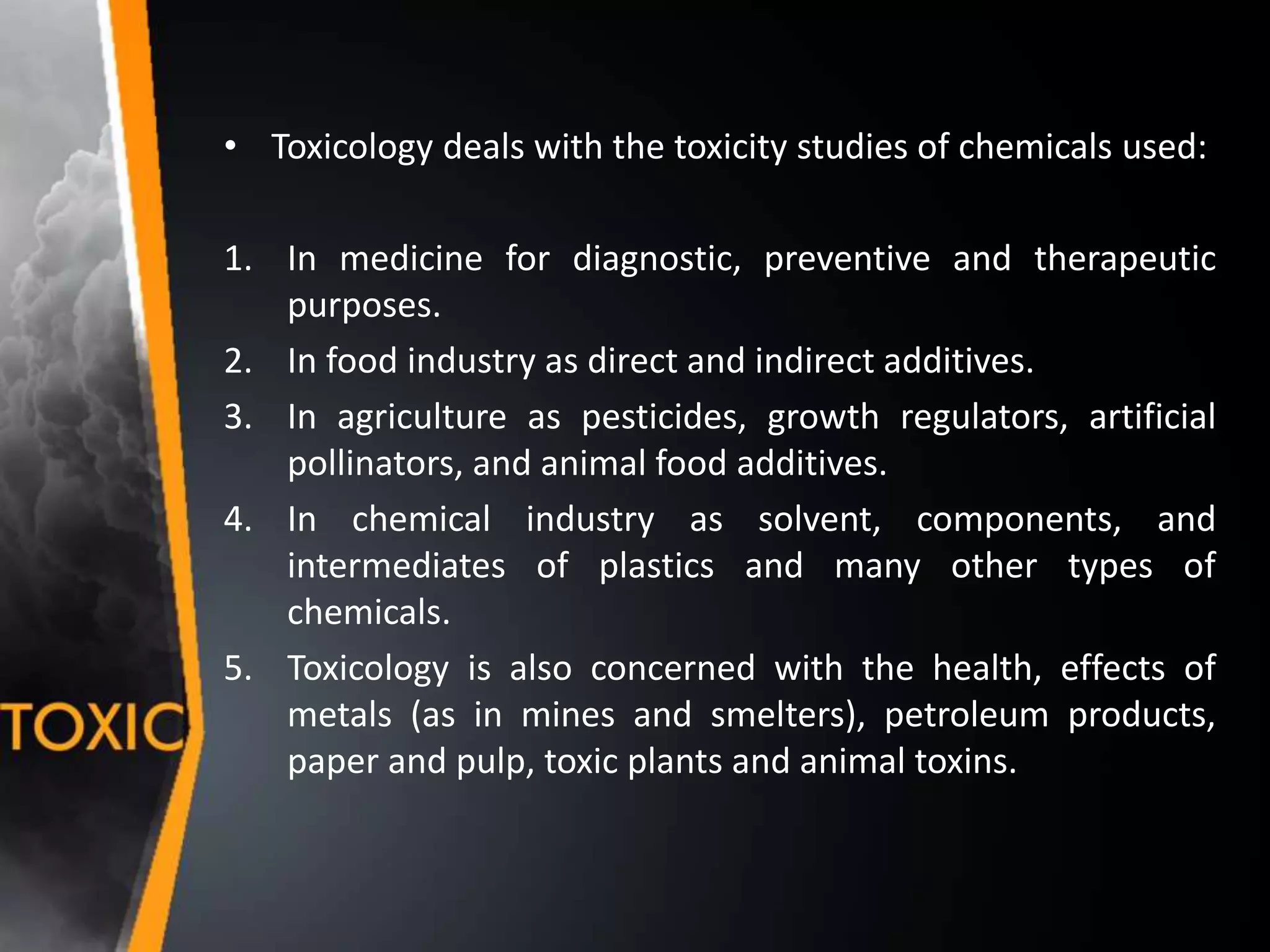 Scope and importance of toxicology | PPTX