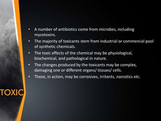 Scope and importance of toxicology | PPTX